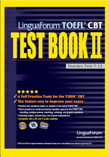 링구아포럼 TOEFL CBT TEST BOOK 2(T:3 교:1) | 링구아포럼 리서치센터 - 교보문고