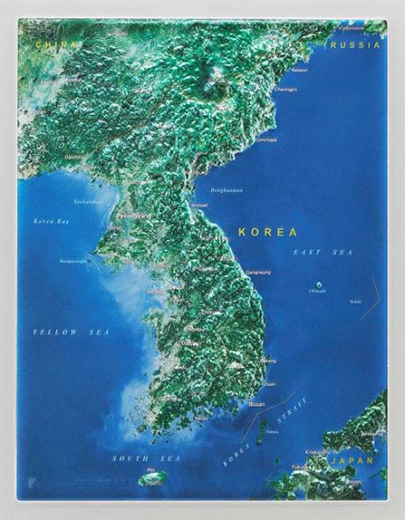 KOREA(NATURAL COLOR RAISED-RELIEF MAP) | 비주얼파크 편집부 - 교보문고