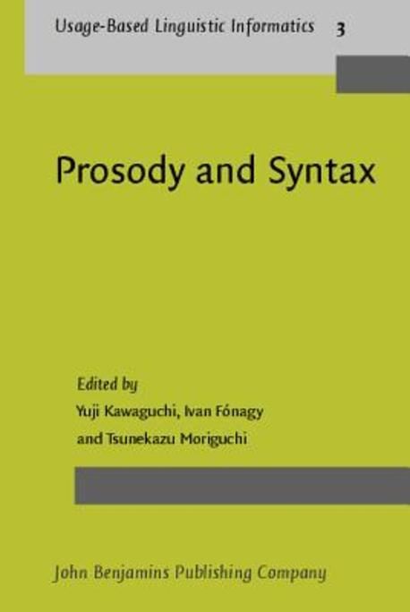 Prosody And Syntax:Cross-linguistic Perspectives | Kawaguchi, Yuji (EDT ...