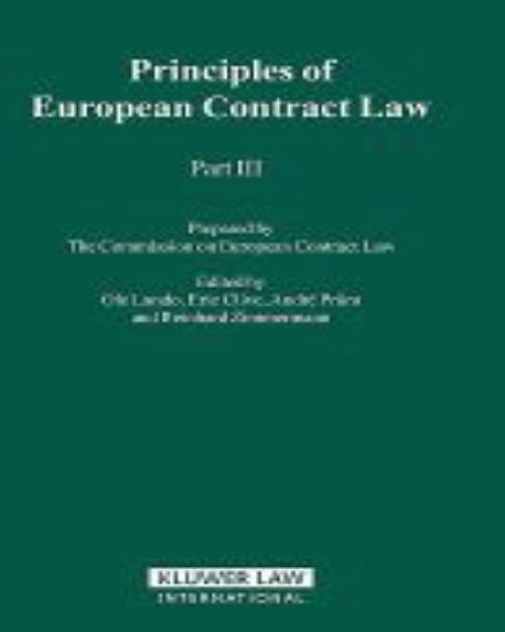 Principles of European Contract Law - Part III | Lando, Ole (EDT ...