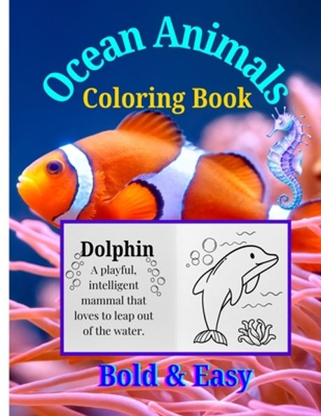 Ocean Animals Coloring Book for Kids 35 Unique Sea Creatures to Learn ...