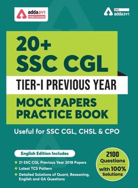 20+ SSC CGL Tier-I Previous Year Mock Papers Practice Book English ...