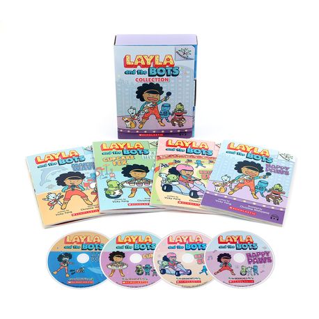 Layla and the Bots 4종 박스 세트 (with mp3 CD + StoryPlus QR코드)(A Branches ...