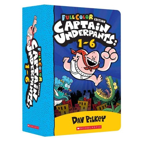 Captain Underpants 1~6 Box Set (Color Edition) | Dav Pilkey - 교보문고
