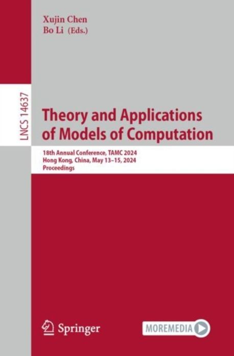 Theory and Applications of Models of Computation | Chen, Xujin - 교보문고
