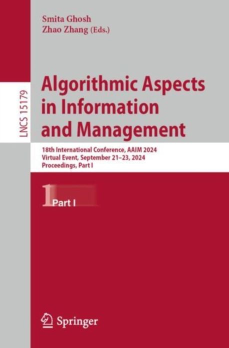 Algorithmic Aspects in Information and Management | Ghosh, Smita - 교보문고