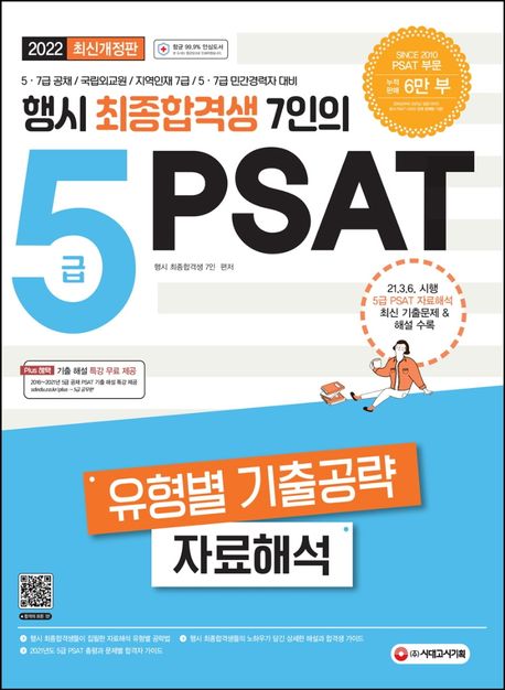 2022 행시 최종합격생 7인의 5급 PSAT 유형별 기출공략 자료해석 | 행시 최종합격생 7인 - 교보문고