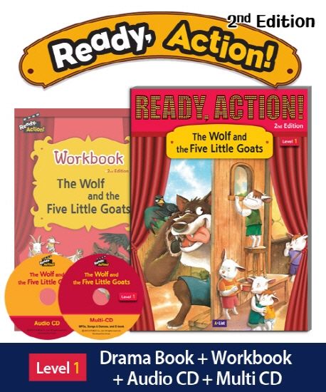 Ready Action 1: The Wolf and the Five Little Goats(SB with CDs +WB) | A ...