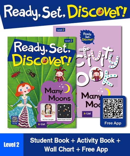Ready, Set, Discover! Level 2: Many Moons SB+WB+Wall Chart (with App ...