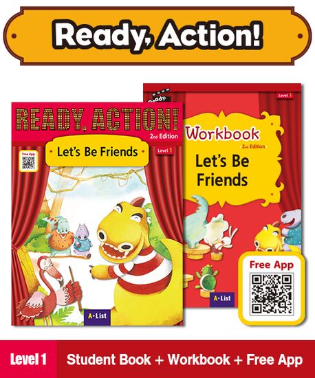 Ready Action Level 1: Let's Be Friends SB+WB (with QR) | Arin Yoon - 교보문고
