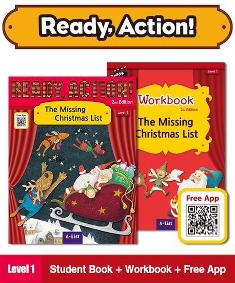 Ready Action Level 1: The Missing Christmas List SB+WB (with App ...