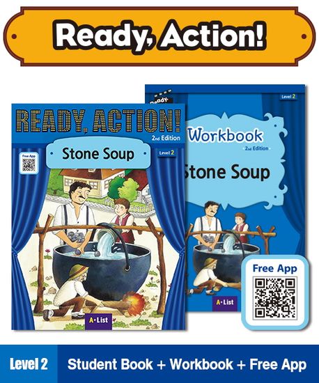 Ready Action Level 2: Stone Soup SB+WB (with App) | Arin Yoon - 교보문고