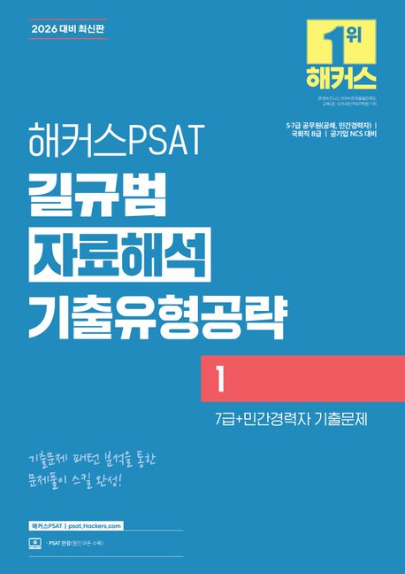 2026 해커스PSAT 길규범 자료해석 기출유형공략 1 (7급+민간경력자 기출문제) | 길규범 - 교보문고