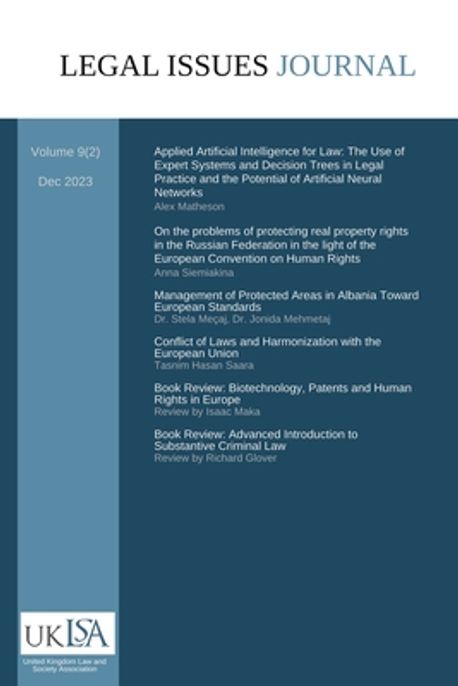 Legal Issues Journal 9(2) | Association, United Kingdom Law and S. - 교보문고