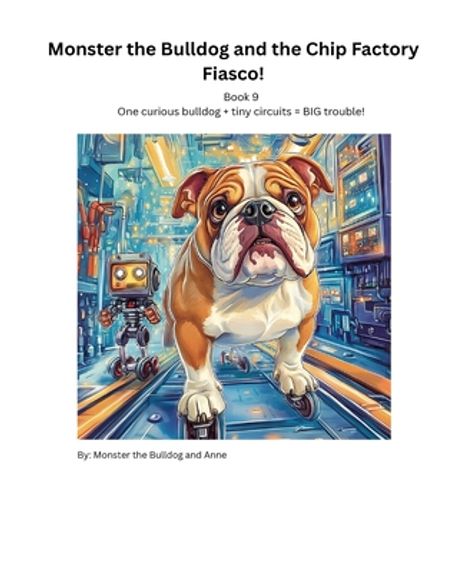 Book 9 - Monster the Bulldog and the Chip Factory Fiasco! | Bulldog ...