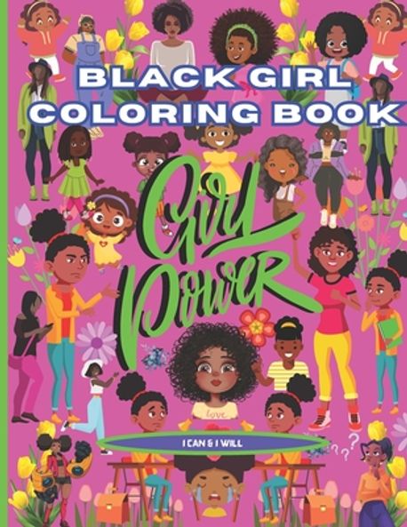 Black Girl Coloring Book for Kids | Color Press, Mega-Dig - 교보문고