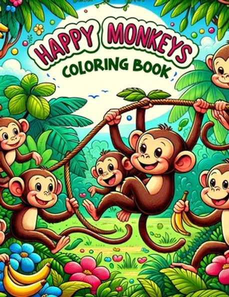 Happy Monkeys Coloring Book | Romero Art, Hector - 교보문고