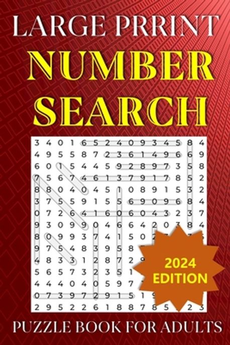 Large Print Number Search Puzzle Book for Adults | Blake, Julian - 교보문고