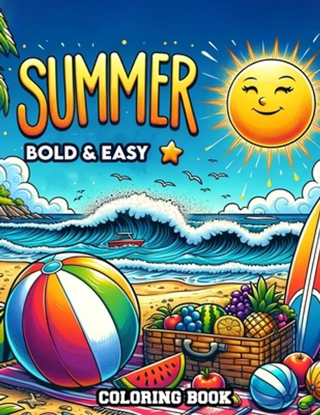Summer Bold & Easy Coloring book | Jones Art, Roy - 교보문고