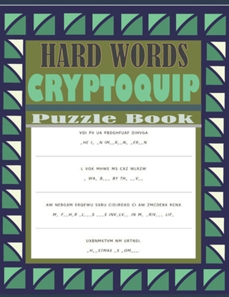 Hard Words Cryptoquip Puzzle Book | Patowary, Hasnat - 교보문고