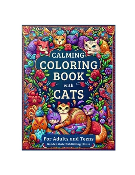 Calming Coloring Book with Cats | Chandler, Alan - 교보문고