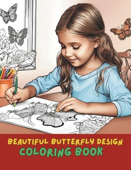 Beautiful Butterfly Coloring Book for Adults | Jones, Amelia - 교보문고
