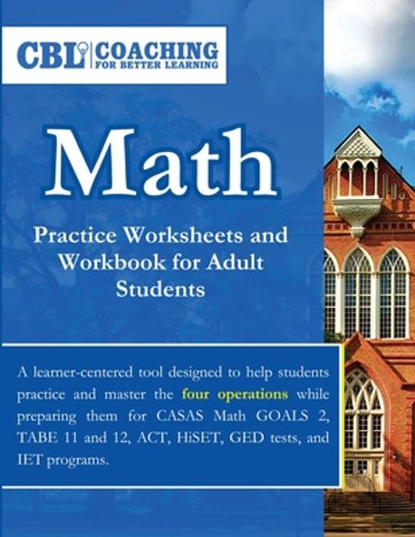 Math Practice Worksheets and Workbook for Adult Students | Coaching for ...
