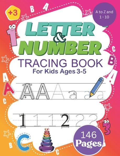 Handwriting Letters and Numbers tracing book for preschoolers aged 3-5 ...