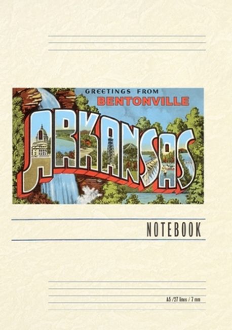 Vintage Lined Notebook Greetings from Bentonville | Found Image Press ...