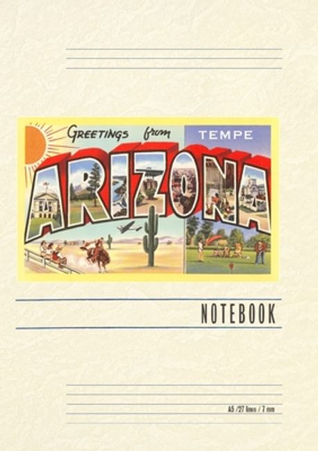 Vintage Lined Notebook Greetings from Tempe, Arizona | Found Image ...