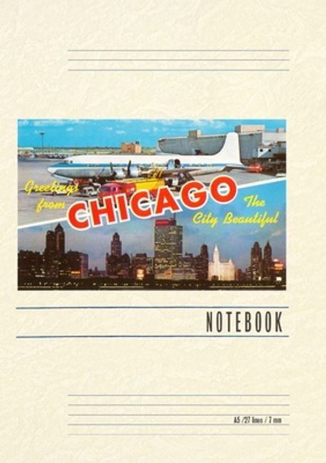 Vintage Lined Notebook Greetings from Chicago, Illinois | Found Image ...