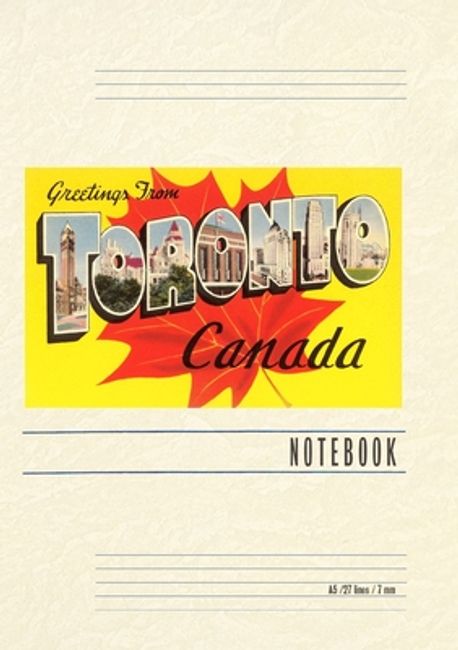 Vintage Lined Notebook Greetings from Toronto, Canada | Found Image ...