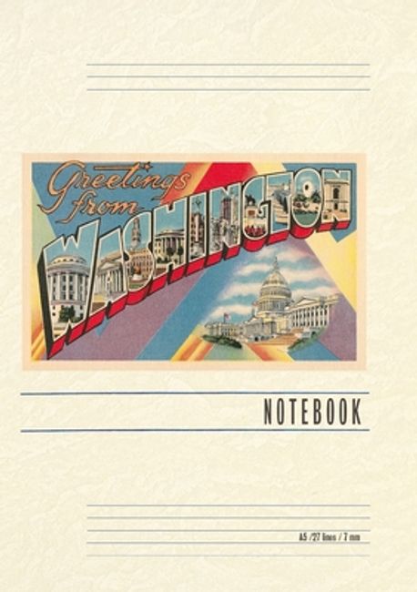 Vintage Lined Notebook Greetings from Washington, DC | Found Image ...
