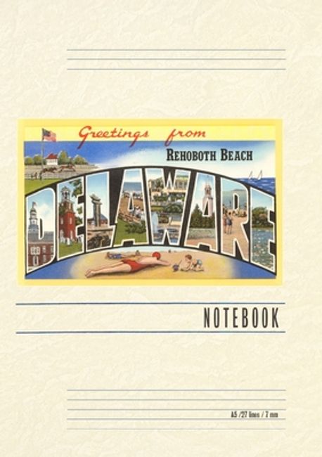 Vintage Lined Notebook Greetings from Rehoboth Beach | Found Image ...