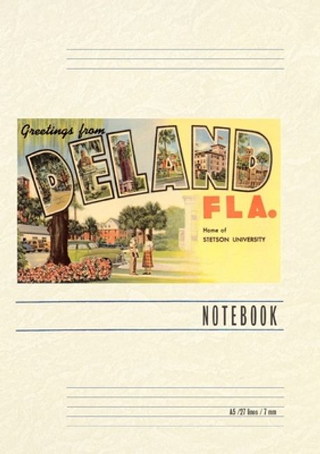 Vintage Lined Notebook Greetings from Deland, Florida | Found Image ...