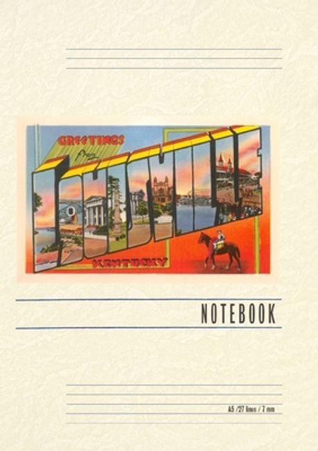 Vintage Lined Notebook Greetings from Louisville, Kentucky | Found ...