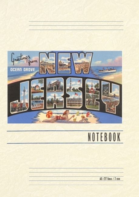 Vintage Lined Notebook Greetings from Ocean Grove, New Jersey | Found ...