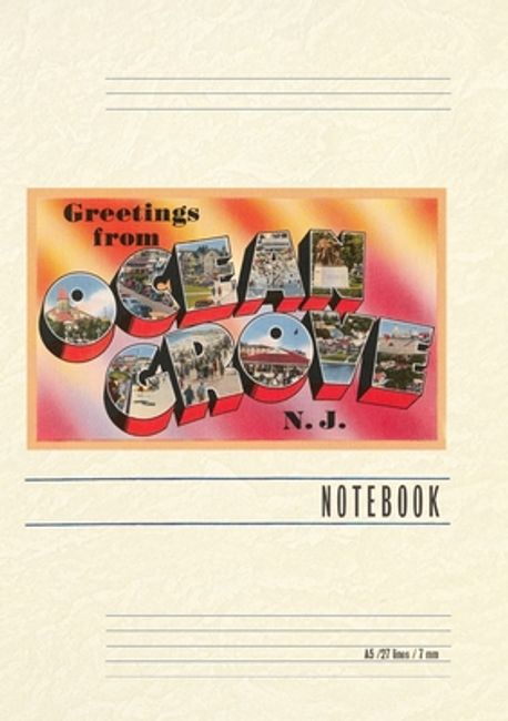 Vintage Lined Notebook Greetings from Ocean Grove, New Jersey | Found ...