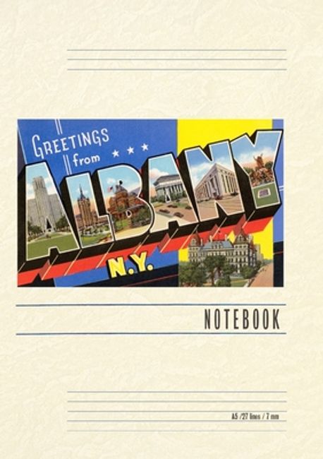 Vintage Lined Notebook Greetings from Albany, New York | Found Image ...