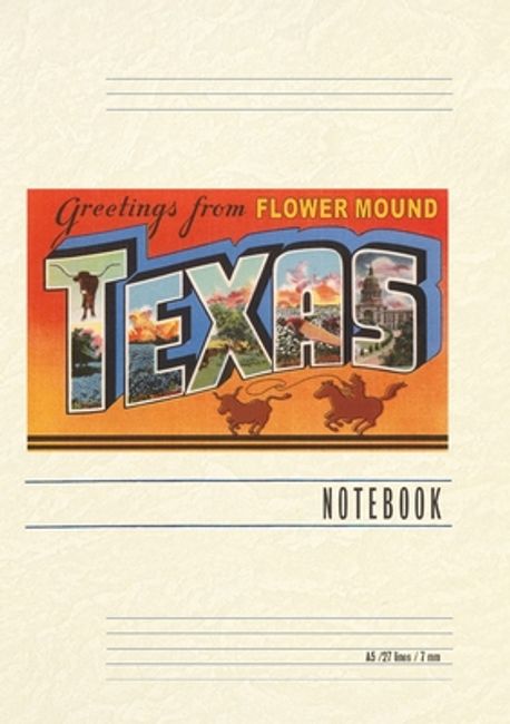 Vintage Lined Notebook Greetings from Flower Mound | Found Image Press ...