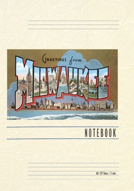 Vintage Lined Notebook Greetings from Milwaukee, Wisconsin | Found ...