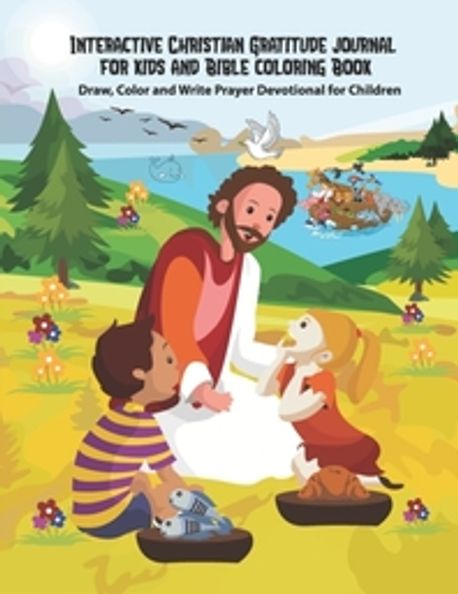 Interactive Christian Gratitude journal for kids and Bible coloring ...