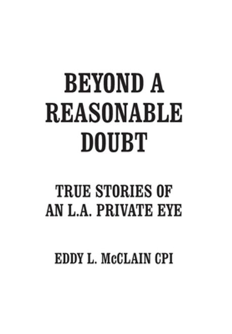 Beyond a Reasonable Doubt | McClain Cpi, Eddy L. - 교보문고
