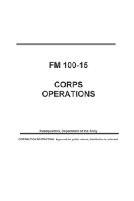FM 100-15 Corps Operations | Army, Department Of the - 교보문고