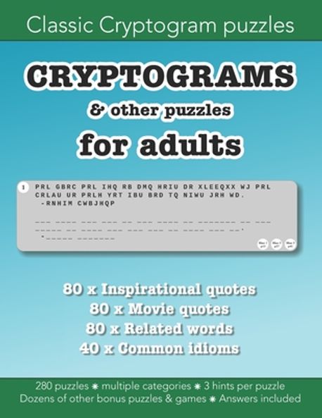 Cryptograms & other puzzles for adults | Morgan, Christopher D. - 교보문고