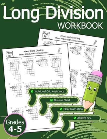 Long Division Workbook Grades 4-5 | Riley, Pamela - 교보문고