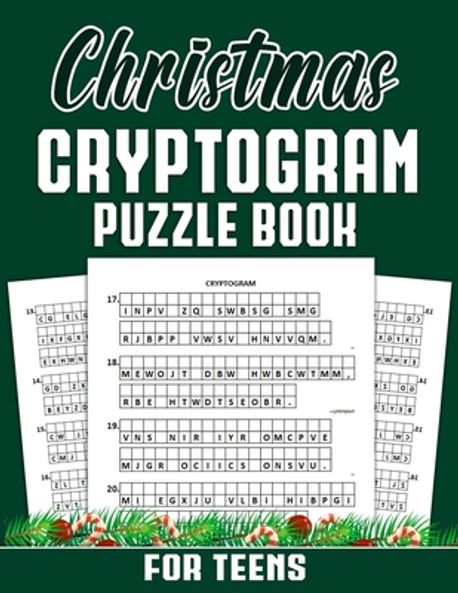 Christmas Cryptogram Puzzle Book For Teens | Allen, Esther E. - 교보문고