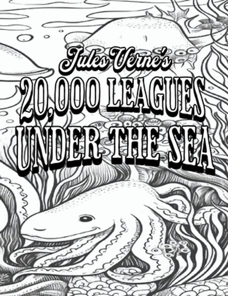 Color Your Own Cover of Jules Verne's 20,000 Leagues Under the Sea ...