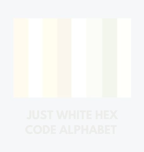 Just White Hex Code Alphabet | Alphabet, Colorful - 교보문고