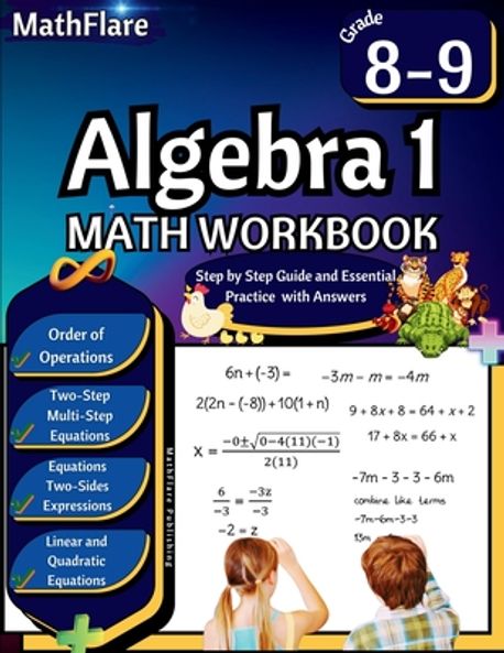 Algebra 1 Workbook 8th and 9th Grade | Publishing, Mathflare - 교보문고